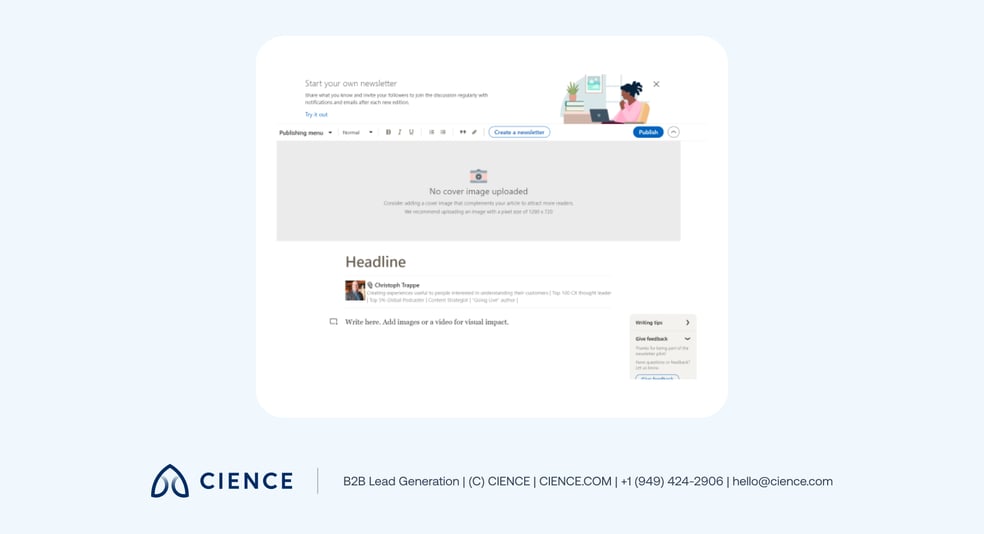 LinkedIn Newsletters: A Guide for Marketers | CIENCE
