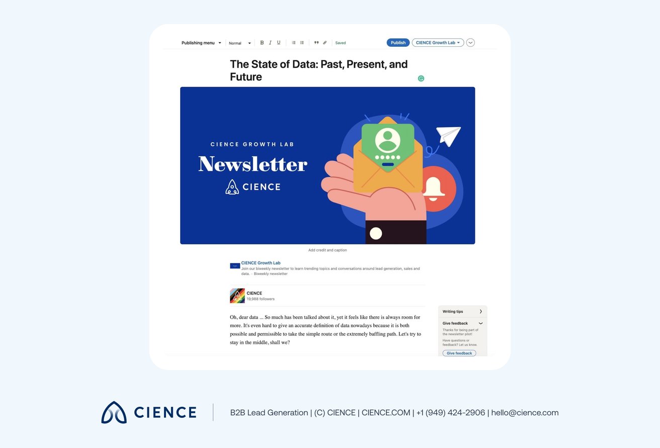 LinkedIn Newsletters: A Guide for Marketers | CIENCE